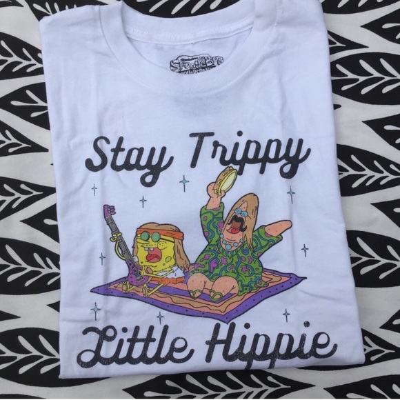 Nickelodeon | Tops | Spongebob Hippie Shirt | Poshmark